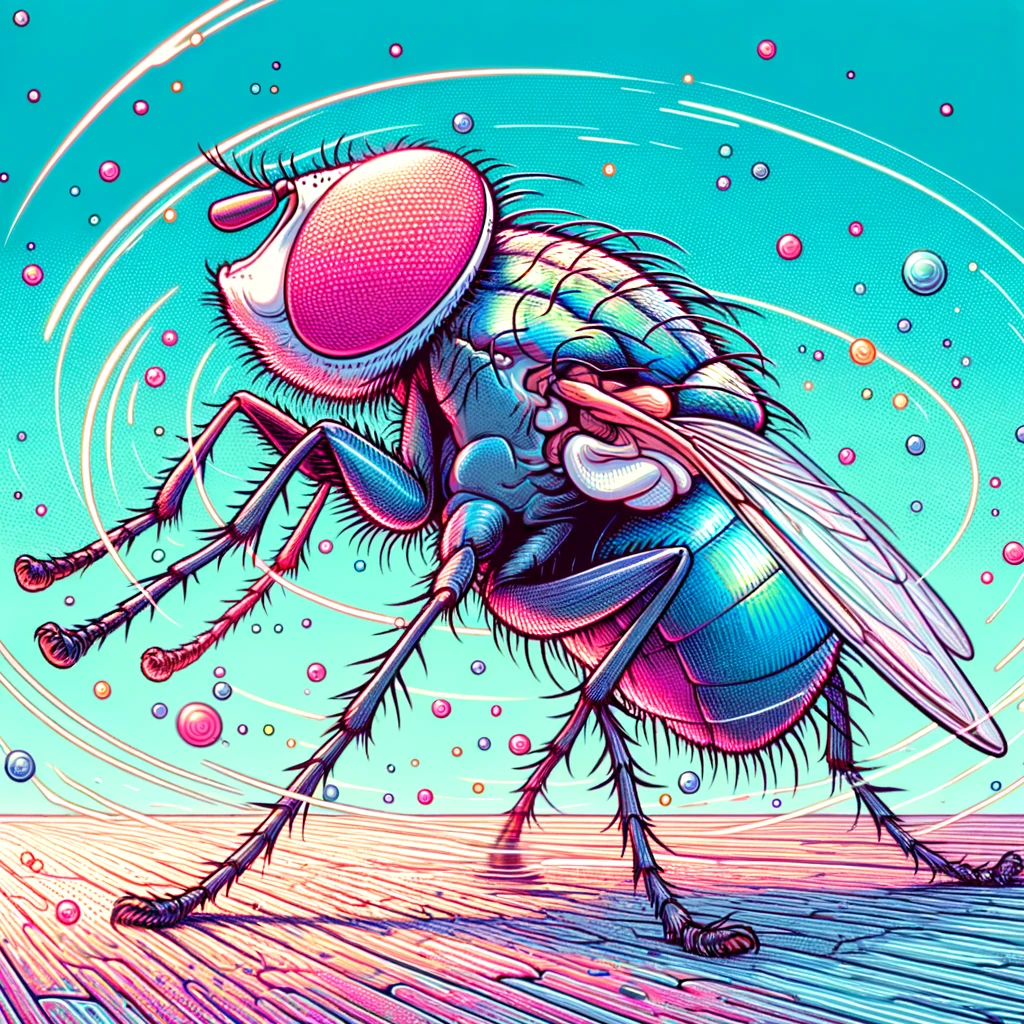 Spiega perché le mosche si strofinano le zampe?